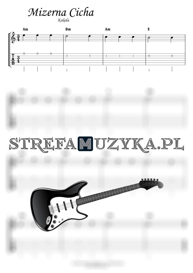 Mizerna Cicha - Gitara - Kolędy/Pastorałki - StrefaMuzyka.pl